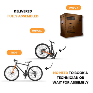 Hornback M1 | 21-Speed Full size Folding Hybrid Cycle